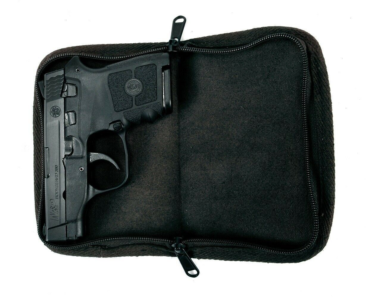 Concealed Pistol Wallet Holster Black Canvas for Subcompact pistols Kel ...