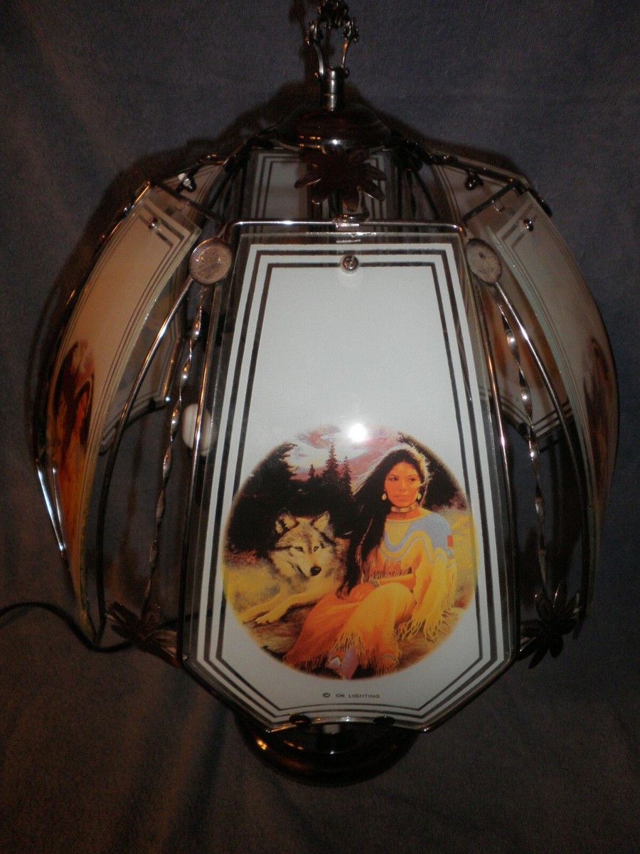 Native American Design Touch Lamps Bedside Lamp For Bedroom, Seamless