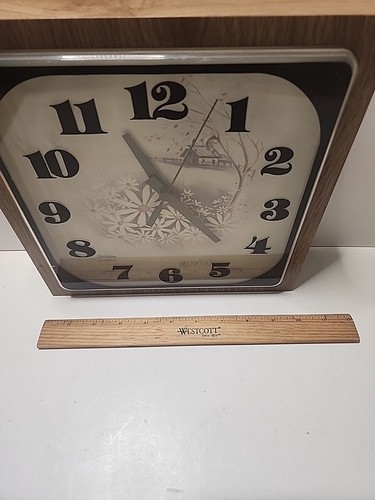 Vintage 10" Sunbeam Electric Quartz Clock Mid Century Modern Wall Clock ...
