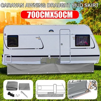 Caravan Awning Draught Mud Skirt 50cm x 700cm Motorhome Wheel Arch ...