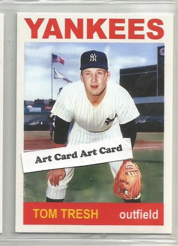 Tom Tresh New York Yankees 2022 Baseball Art Card | eBay