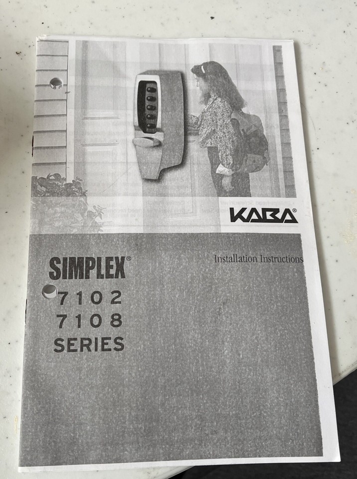 Kaba Simplex #7102-260-41 Metal Mechanical Pushbutton Lock Satin Chrome ...