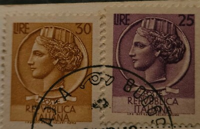 #1570, Italy Repvbblica Italiana (1954) 30 Lire VINTAGE STAMP, (RARE ...