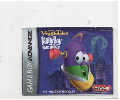 Veggie Tales Larry Boy GBA MANUAL ONLY Authentic Original | eBay