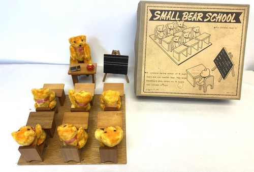 VINTAGE SHACKMAN SMALL BEAR SCHOOL IN ORIGINAL BOX | eBay