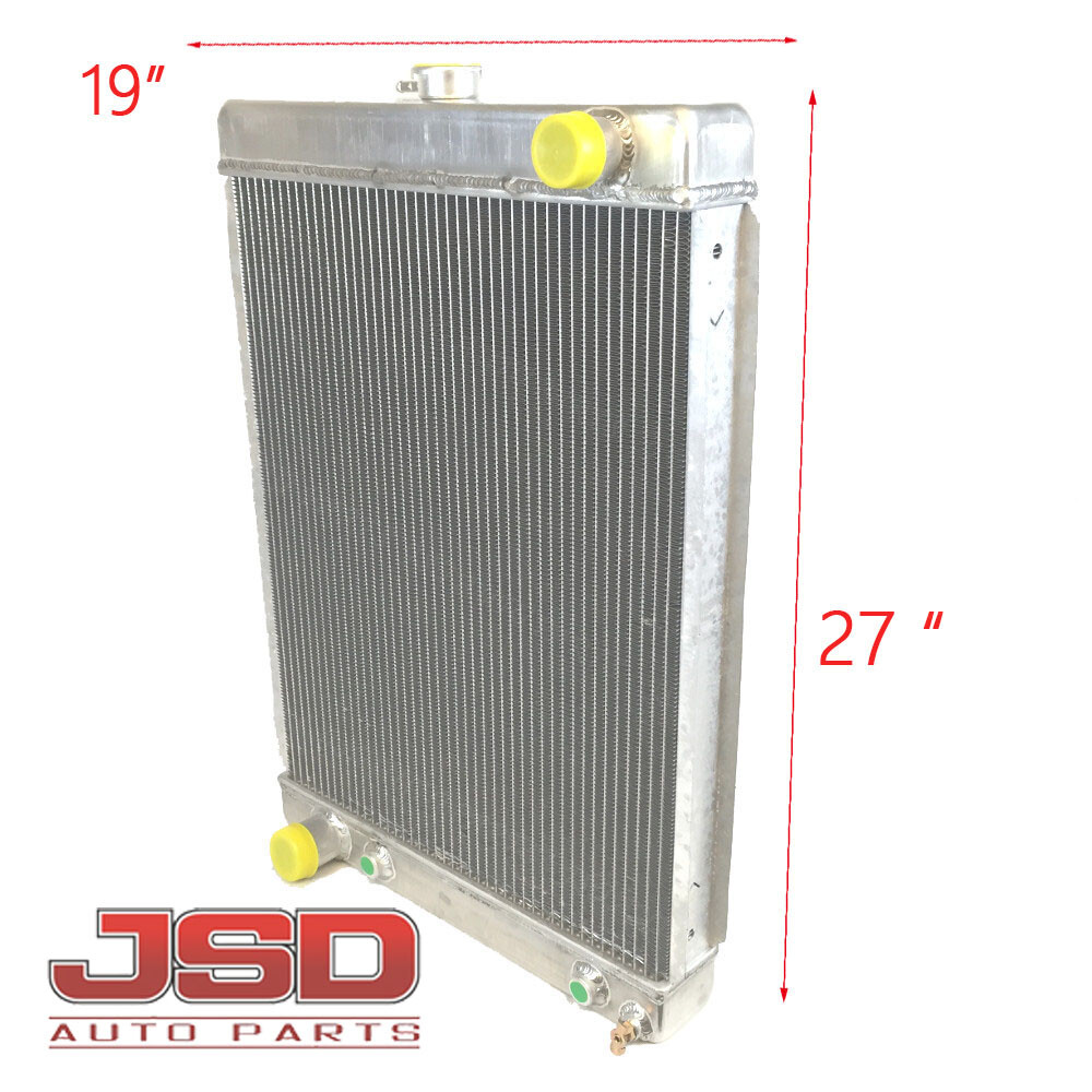 Hot Rod Radiator 2 Row 27"x 19" x 3" Universal Aluminum 1930 - 1950 ...