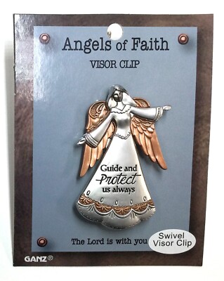 Ganz Angels of Faith Visor Clip "Guide and Protect Us Always" | eBay