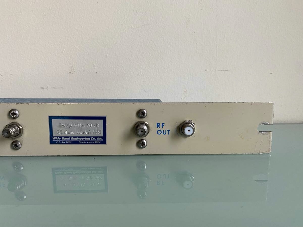 WBE Wide Band Engineering A62/20RF Wideband RF Amplifier Made in USA | eBay