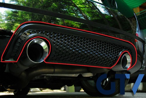 AUDI TT 8N MK1 Rear Bumper Lower Honeycomb Diffuser 8N0807421F3FZ NO🇺🇸 ...