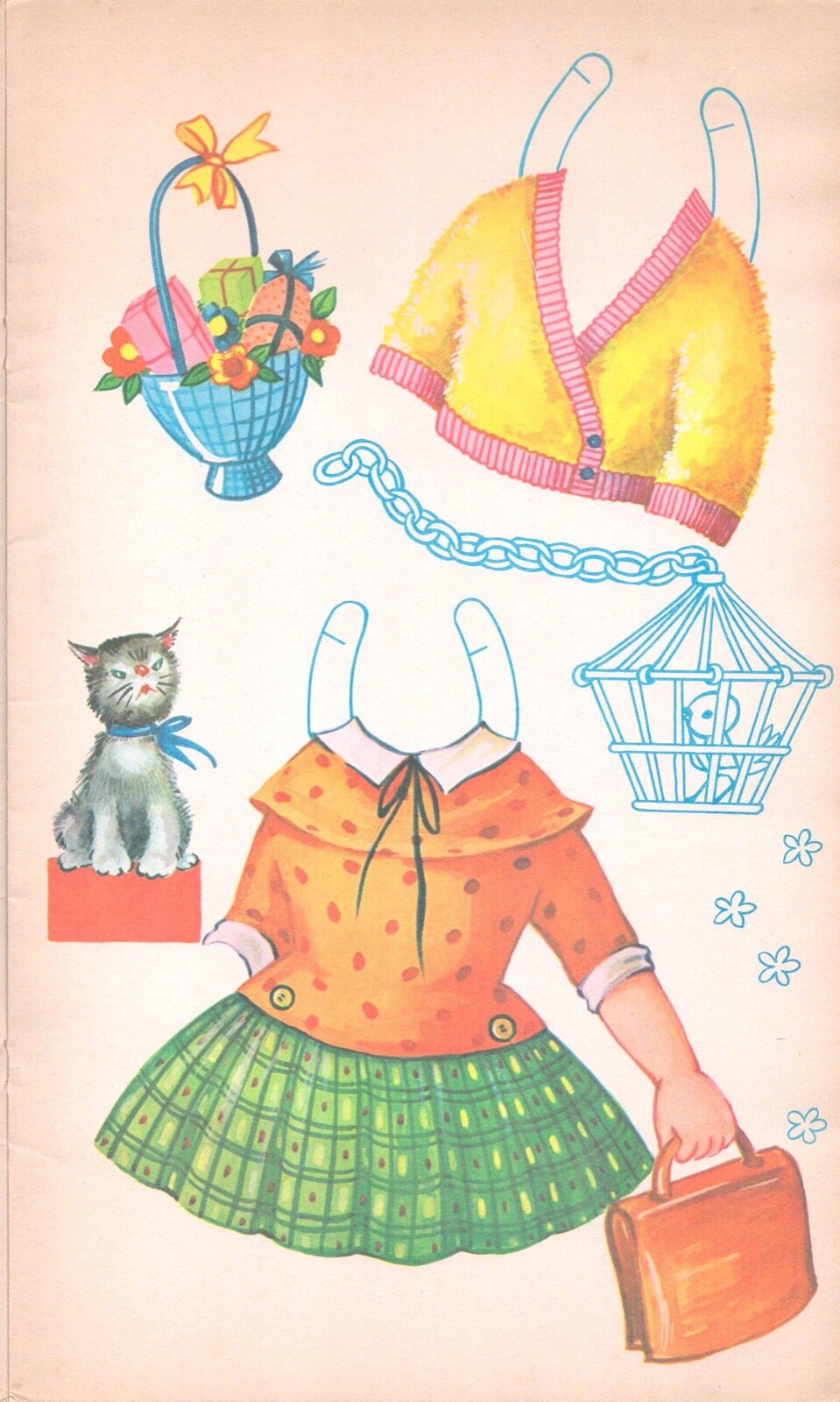VINTAGE 1950S SANDY PAPER DOLLS UNCUT ORG SZ REPOR READ ALL | eBay