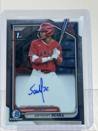 ANTHONY SCULL 2024 BOWMAN CHROME 1ST AUTOGRAPH ANGELS AUTO Q0902 | eBay