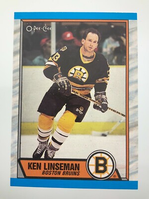1989-90 Ken Linseman 62 OPC Boston Bruins O-Pee-Chee Hockey Card 248Z ...