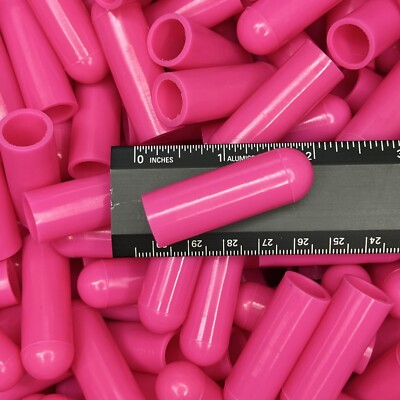 (50) 1/2" ID High Temp Silicone Rubber Powder Coating Caps Cerakote ...