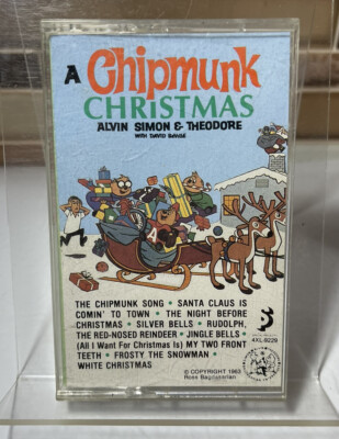 A Chipmunk Christmas Cassette 1985 Alvin Simon Theodore America Records ...