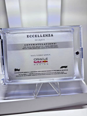 2025 Topps Excellence F1 - Max Verstappen Relic Race Used