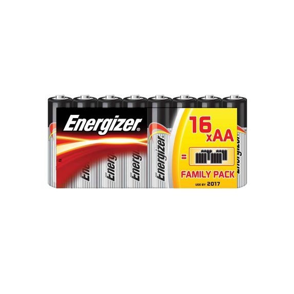 Energizer AA Alkaline Power Batteries Family Value Pack LR6 Long Expiry ...