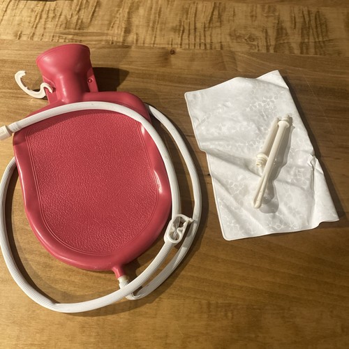 Vintage Fuchsia Pink Combination Syringe Hot Water Bottle Enema Douche | eBay