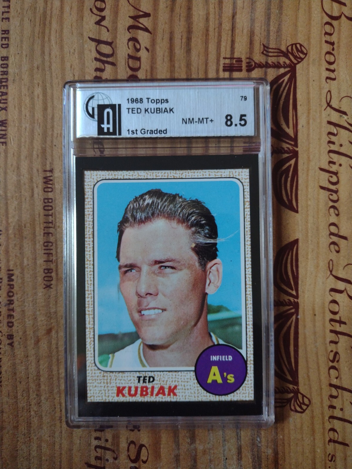 1968 TOPPS 79 TED KUBIAK Kansas City Athletics GRADED GAI 8.5 NM-MT+ | eBay