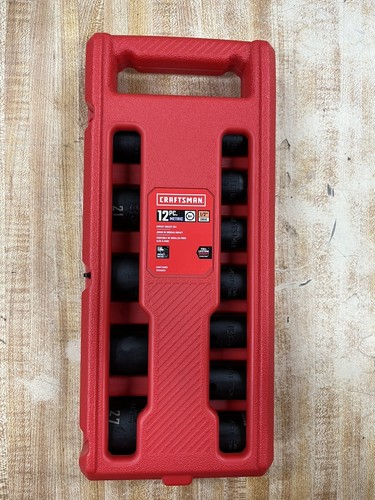 Craftsman CMMT15885 12 pc Metric 1/2" Drive 6 pt Impact Socket Set | eBay