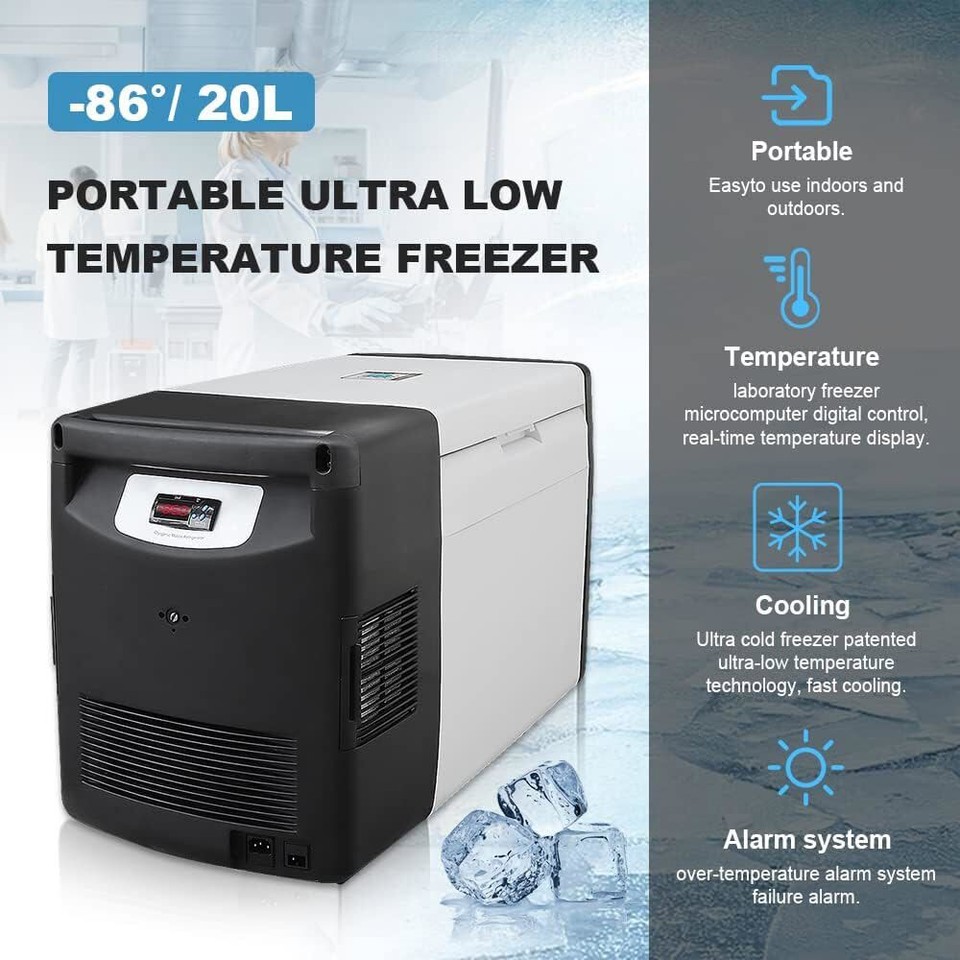 20L 28L 50L -86℃ Lab Ultra Low Temperature Freezer Refrigerator Samples ...