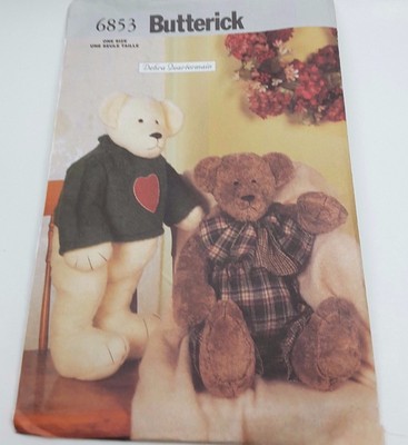 OOP Butterick Pattern 6853 Jointed Bears & Outfit Design by Debra ...