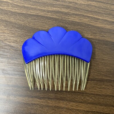 VTG Goody Hair Side Comb Plastic Blue | eBay
