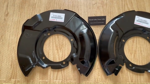 Toyota Pair Set of 2 Front Brake Dust Shields for 4Runner Tacoma ...