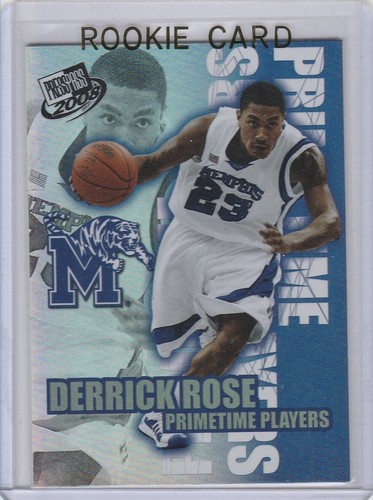 DERRICK ROSE ROOKIE CARD 2008 Primetime Players Basketball MEMPHIS ...