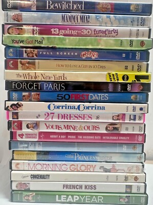 Rom-Com DVD Movies Romantic Comedy Choose, Bundle FLAT $4.99 Combined ...