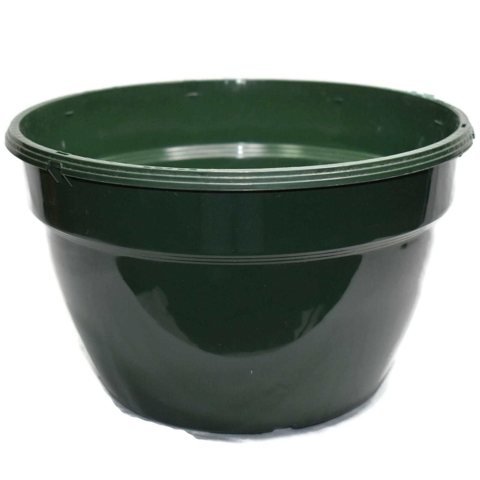 KOBA Green 11" Traditional Trench-Tek Plastic Hanging Basket - Flower ...