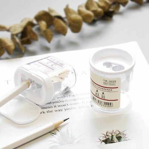 Manual Pencil Sharpener Holes Square-shaped Sharpener with Lid for Kids ...