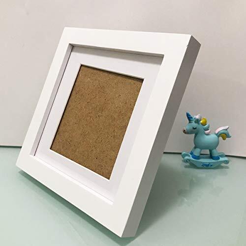 6x6 Picture Frames with Mat 4x4 6x6 Photo Frame Square. Solid Wood, 1 ...