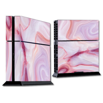 PS4 Playstation console skins decals wrap - Pink Stone Marble Geode | eBay