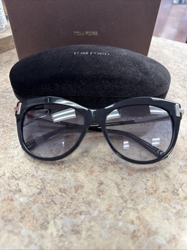 NEW TOM FORD TF 821 01D KIRA BLACK GOLD AUTHENTIC SUNGLASSES FRAMES 56 ...