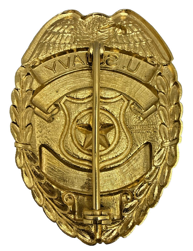 Vintage US Navy Chief Master At Arms CMAA Badge Pin Uniform, Gold Tone ...