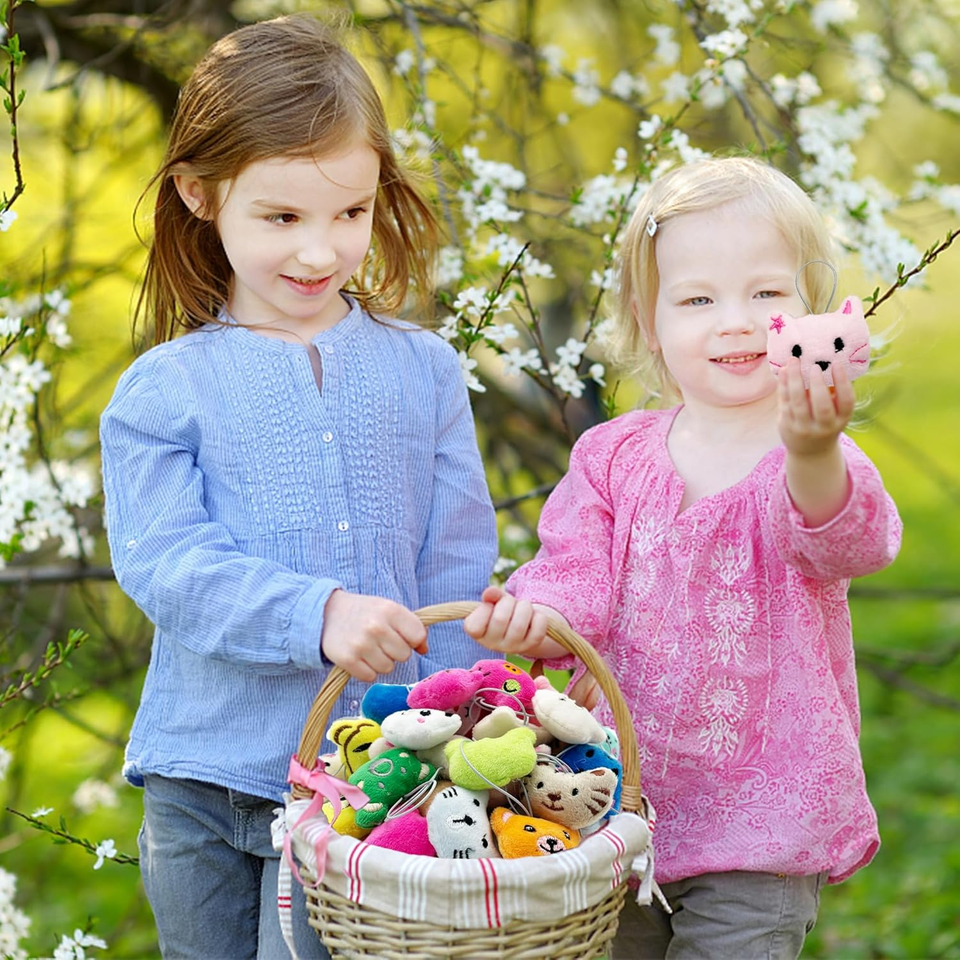 50 PCS Mini Animal Plush Toys Set Cute Small Animal Stuffed Toy ...