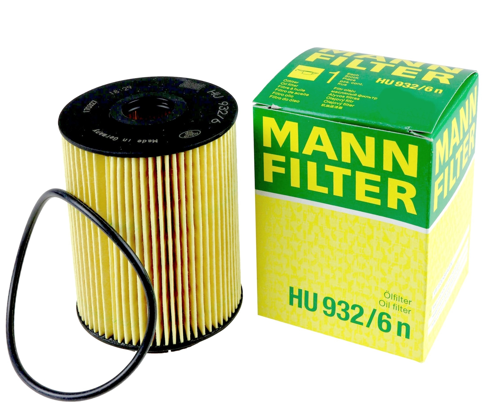 Mann Oil Filter HU932/6N fits VW Multivan 7HN, 7HM, 7HF, 7EN, 7EM, 7EF ...