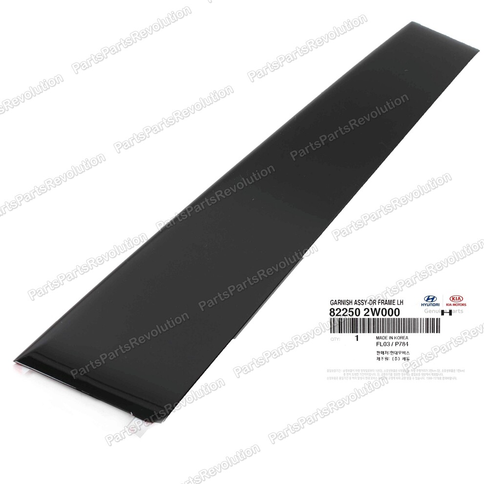 New OEM 822502W000 Front Door Window Garnish Left LH for Hyundai Santa ...