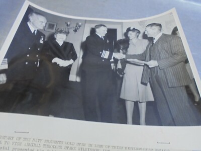 Vintage WWII Official U. S. Navy Photograph Secretary of Navy Theodore ...