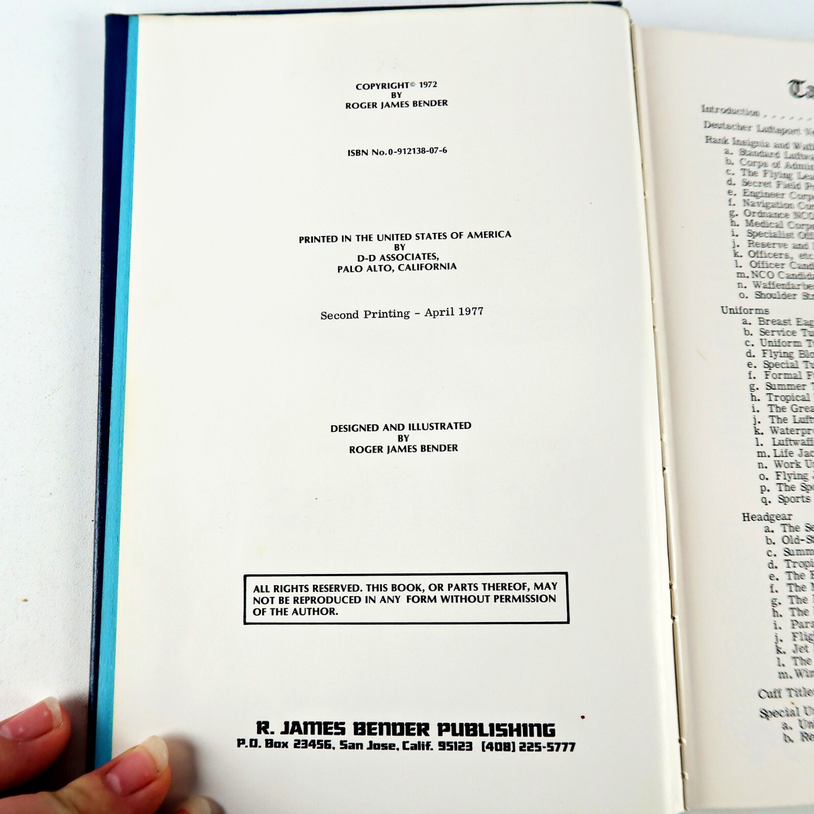 The Luftwaffe - Air Organizations Of The Third Reich. Bender, Roger ...