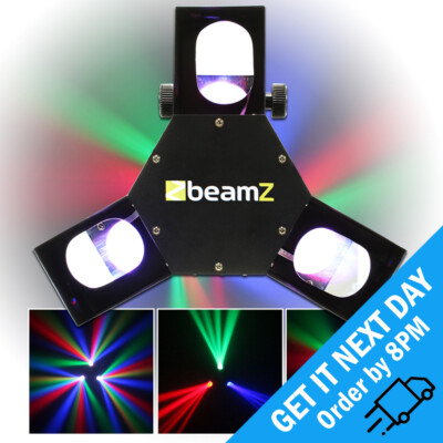 BeamZ Triple Flex LED Scanner Light - 40W RGB DJ Light Effect for Disco ...