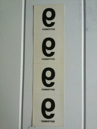 Vintage State of New Hampshire Auto Inspection Month No. 9 September ...