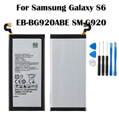 New FOR Samsung Galaxy S6 SM-G920 Internal Replacement Battery + Tools ...