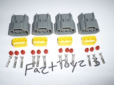 4x Fits Nissan Skyline Ignition Coil Connector Plug Harness clips sr20 ...