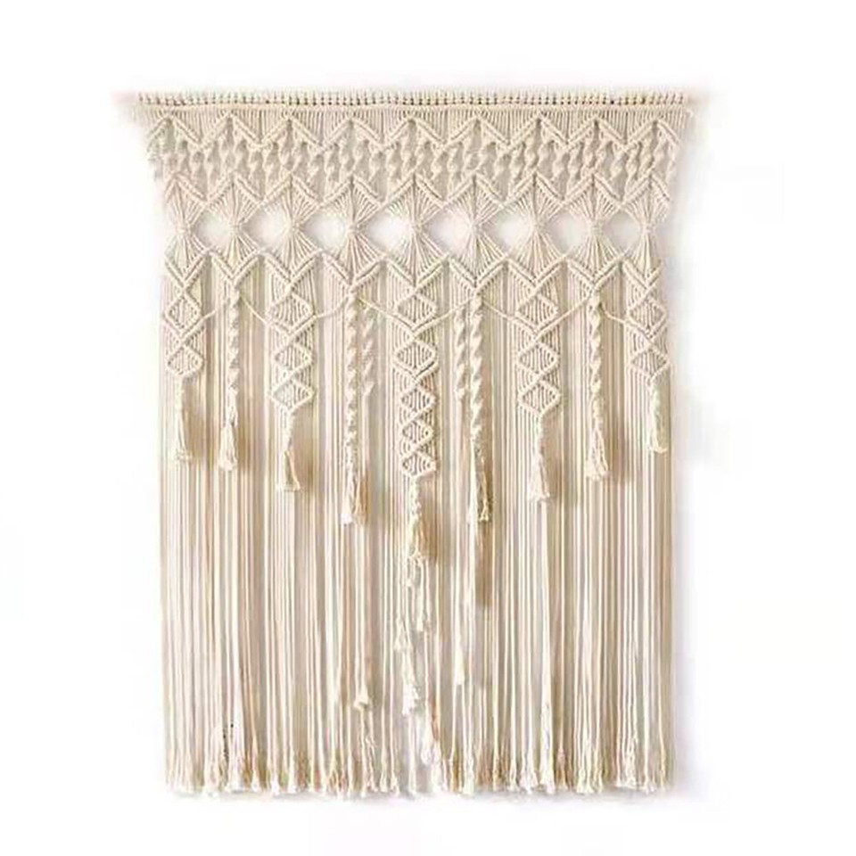 Macrame Wall Hanging Tapestry Curtains Boho Curtain Panels Handmade ...