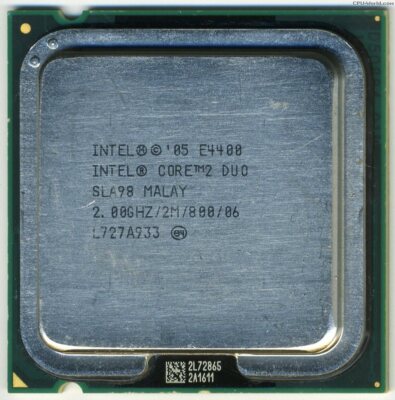 Intel Core 2 Duo E4400 2.00GHz Socket 775 2M 800 CPU ( SLA98 ) REF ...