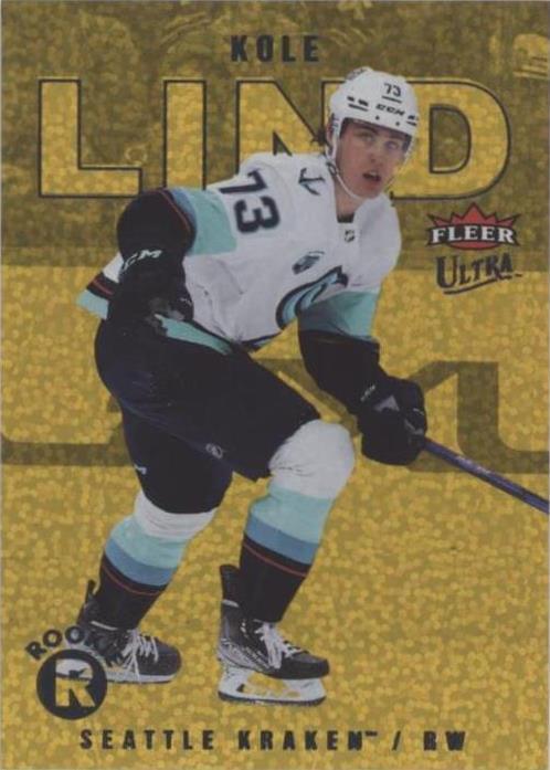 2021-22 Upper Deck Fleer Ultra - Rookies Kole Lind #243 Gold Speckled ...