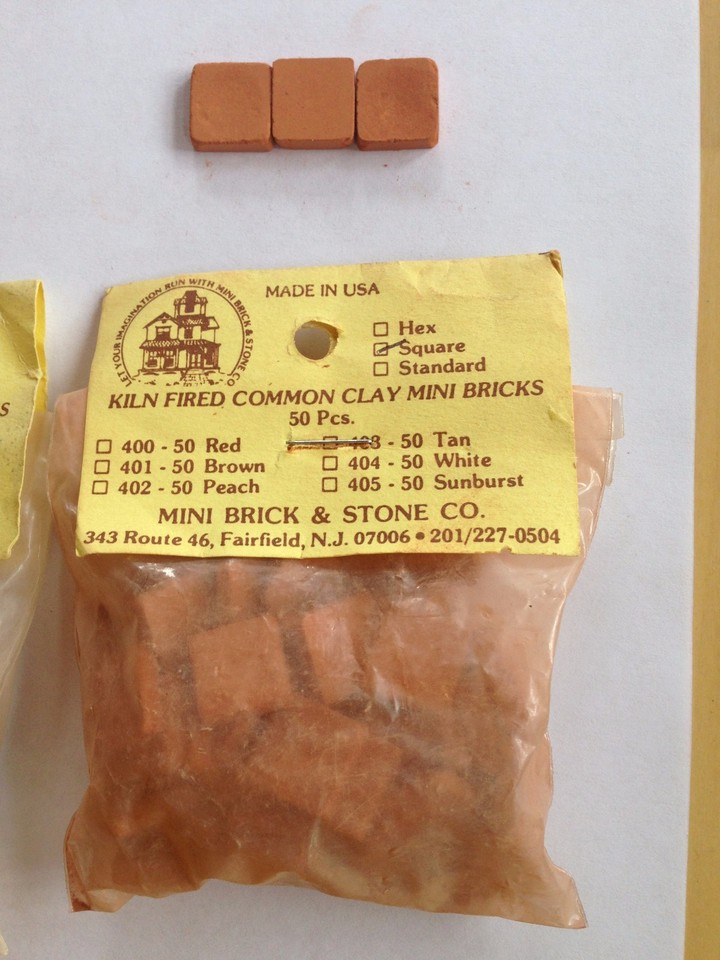 Kiln Fired Common Clay Mini Bricks,Patio Pathway Pavers,50 Pkg,Hexagon ...