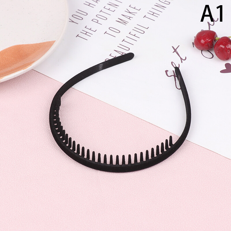 Flocking Hair Band Women's Velvet Pressed Headband Toothed Anti Slip ...