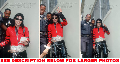 MICHAEL JACKSON 1988 SCHOOL VISIT (3) RARE 8x10 PHOTOS | eBay